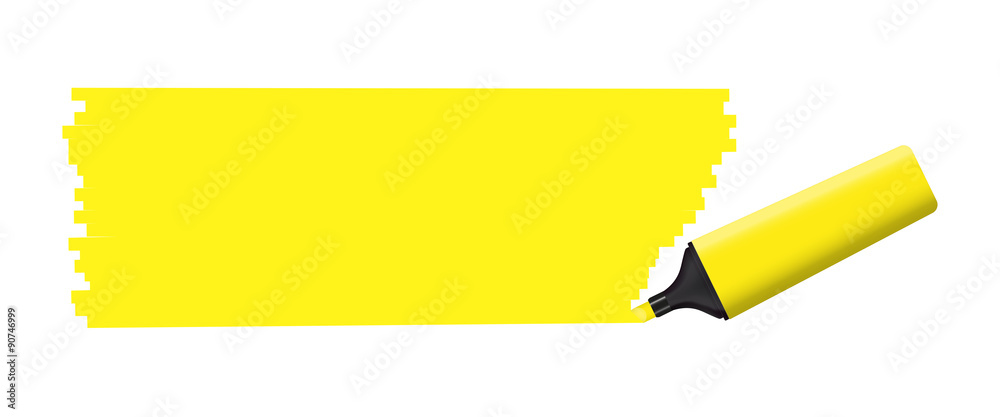 Textmarker mit Textfeld Stock-Vektorgrafik | Adobe Stock