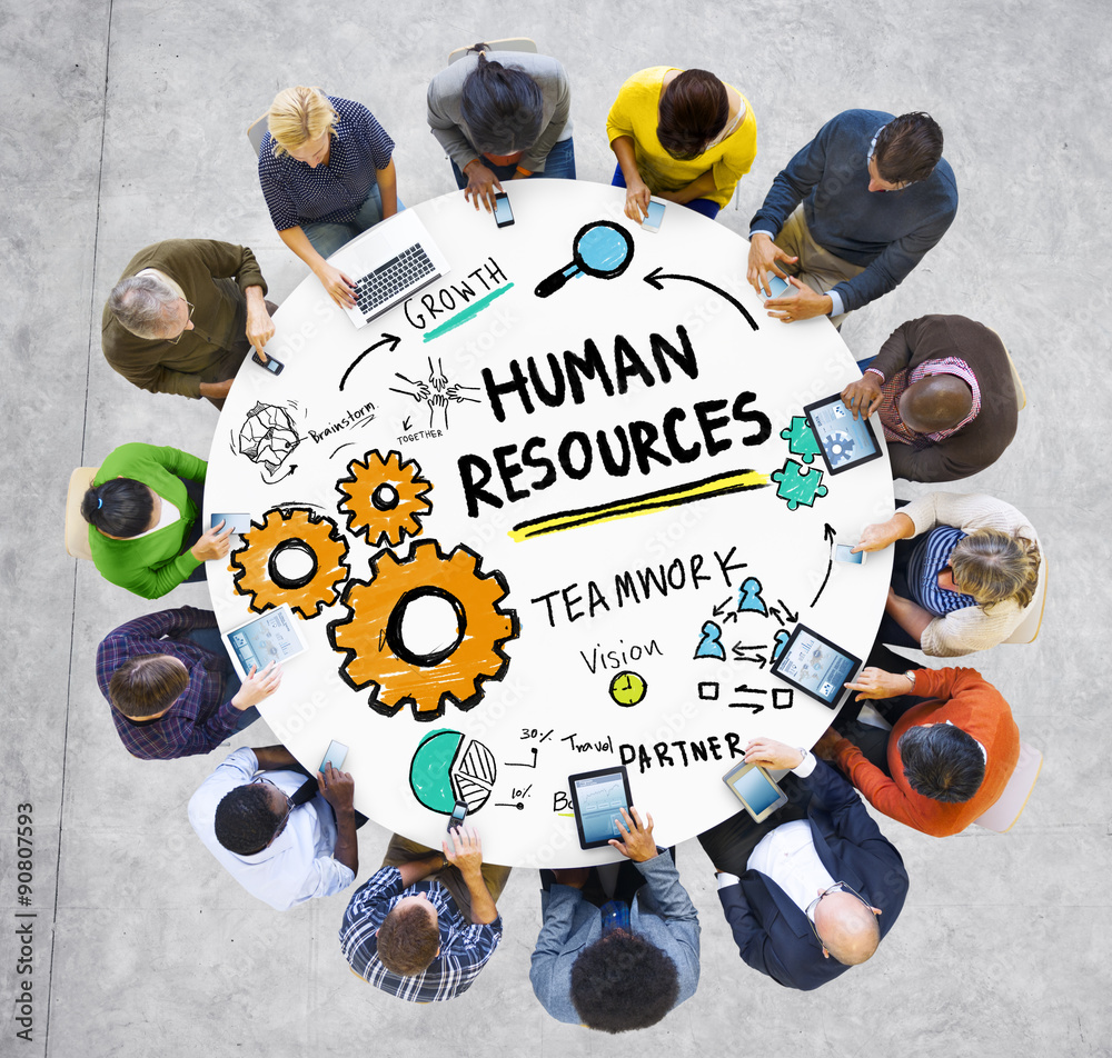 Human Resources Employment Job Teamwork People Concept Stock Photo ...