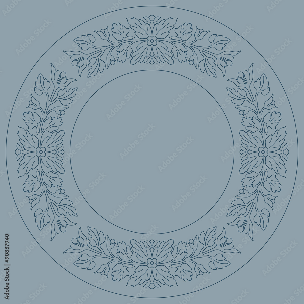 Elegance round lace ornament, inlay ornament. Vector file Stock Vector ...