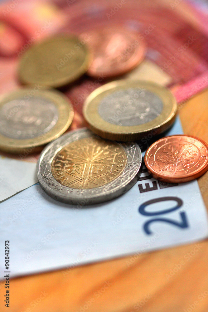 Bargeld, Kleingeld, Wechselgeld Stock-Foto | Adobe Stock