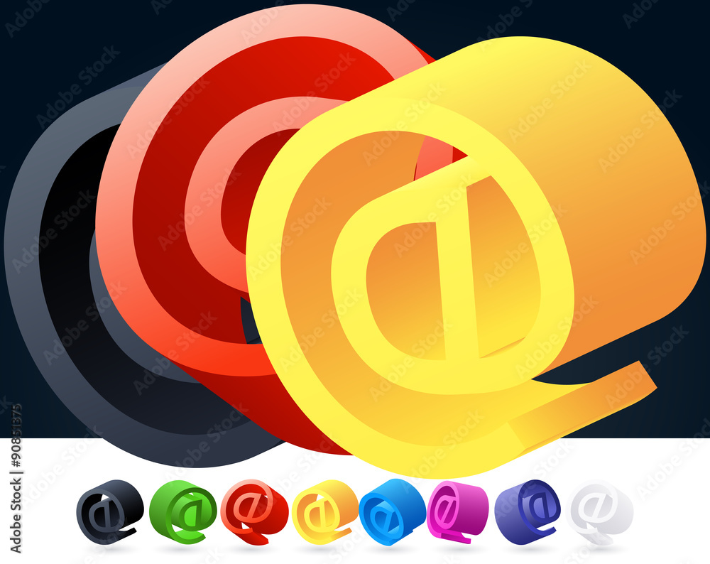 3D vector elegant alphabet of randomly rotated thin grace symbols. All ...