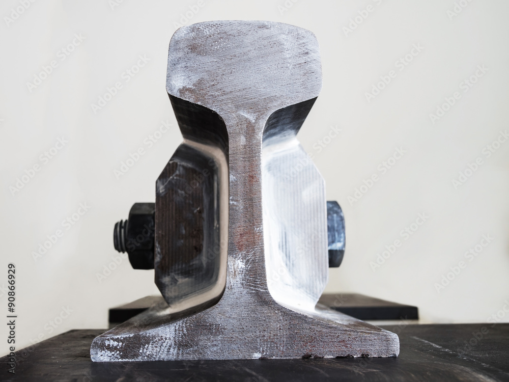 cross section of the rail track Stock Photo | Adobe Stock