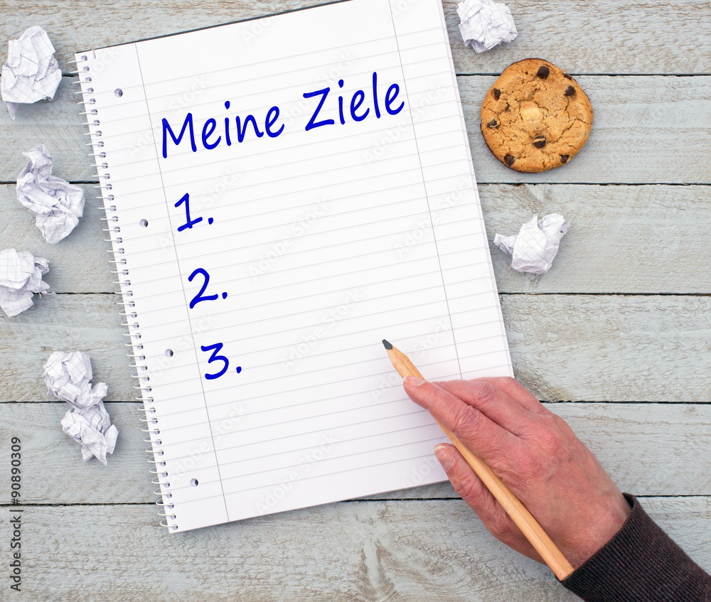 Meine Ziele - Motivation und Planung Stock Photo | Adobe Stock