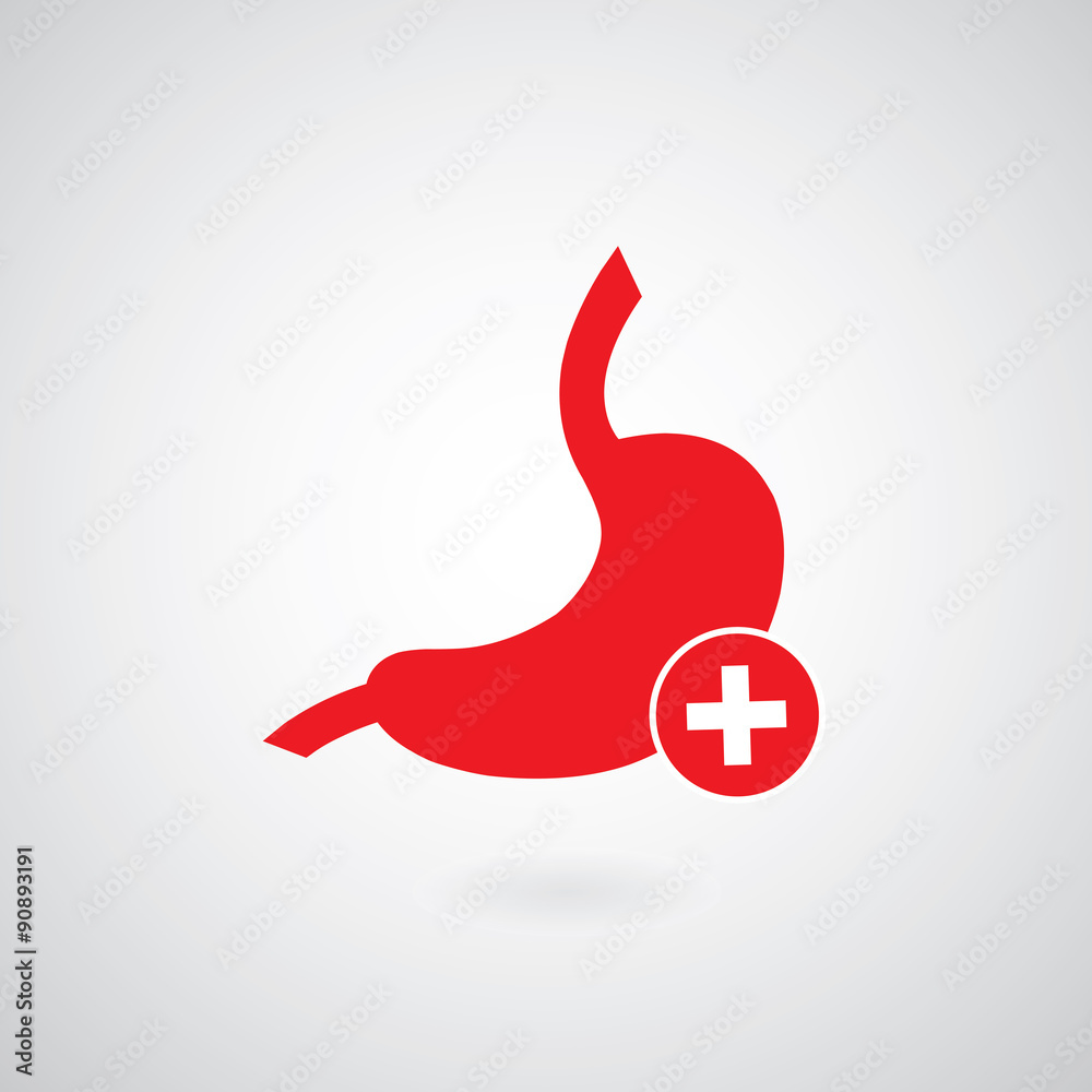 stomach symbol Stock Vector | Adobe Stock
