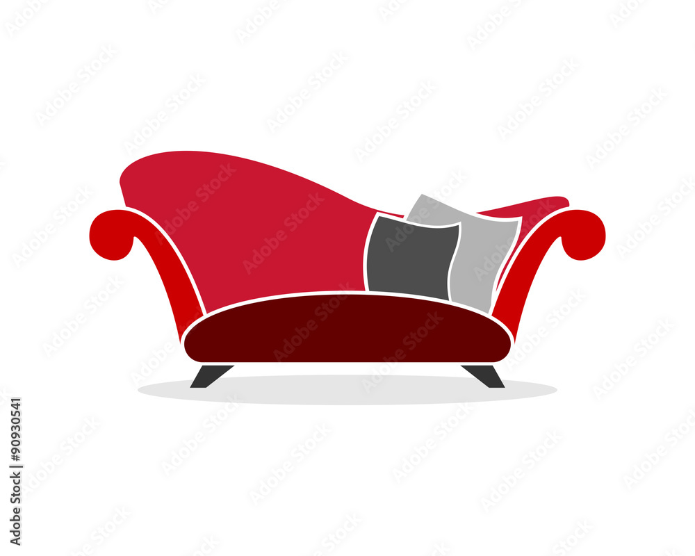 Furniture Sofa Lounge Stock Vector | Adobe Stock