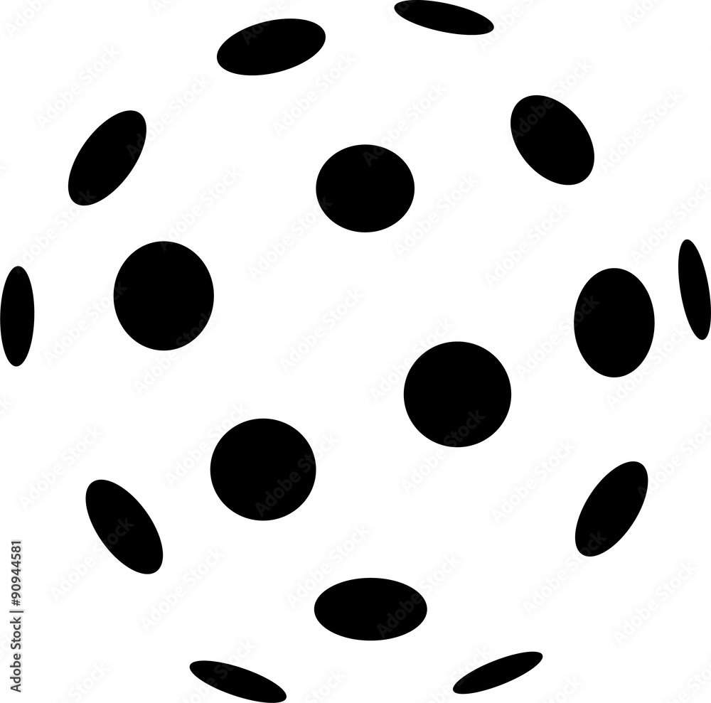 Floorball icon with black points Stock Vector | Adobe Stock