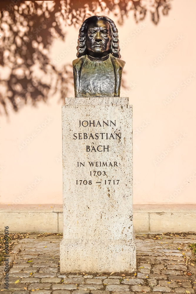 Weimar Bach-Denkmal Stock-Foto | Adobe Stock