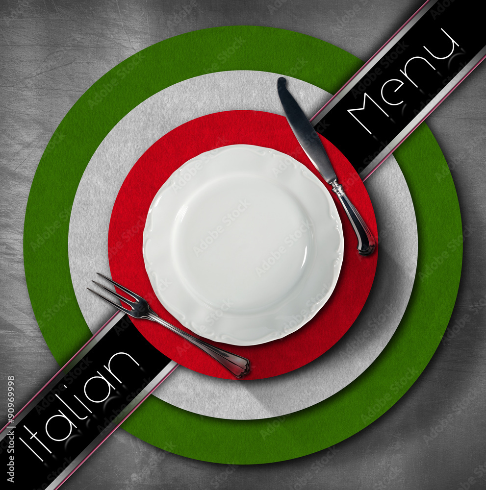 Restaurant With Italian Flag