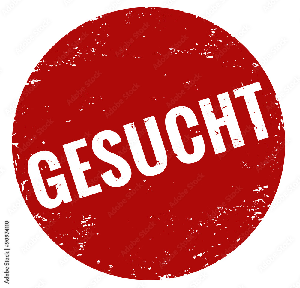 Gesucht Stempel rot Stock-Vektorgrafik | Adobe Stock