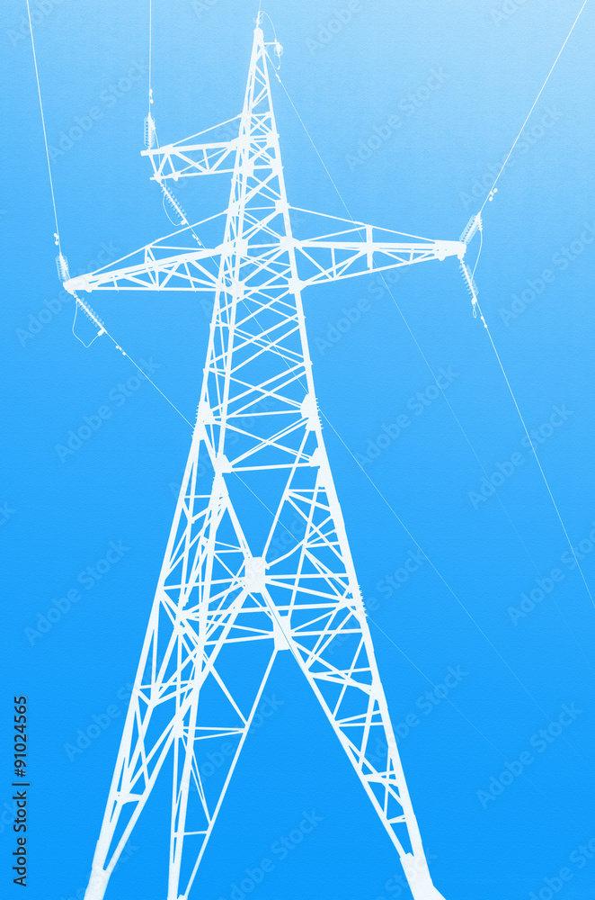 Electricity Tower Drawing