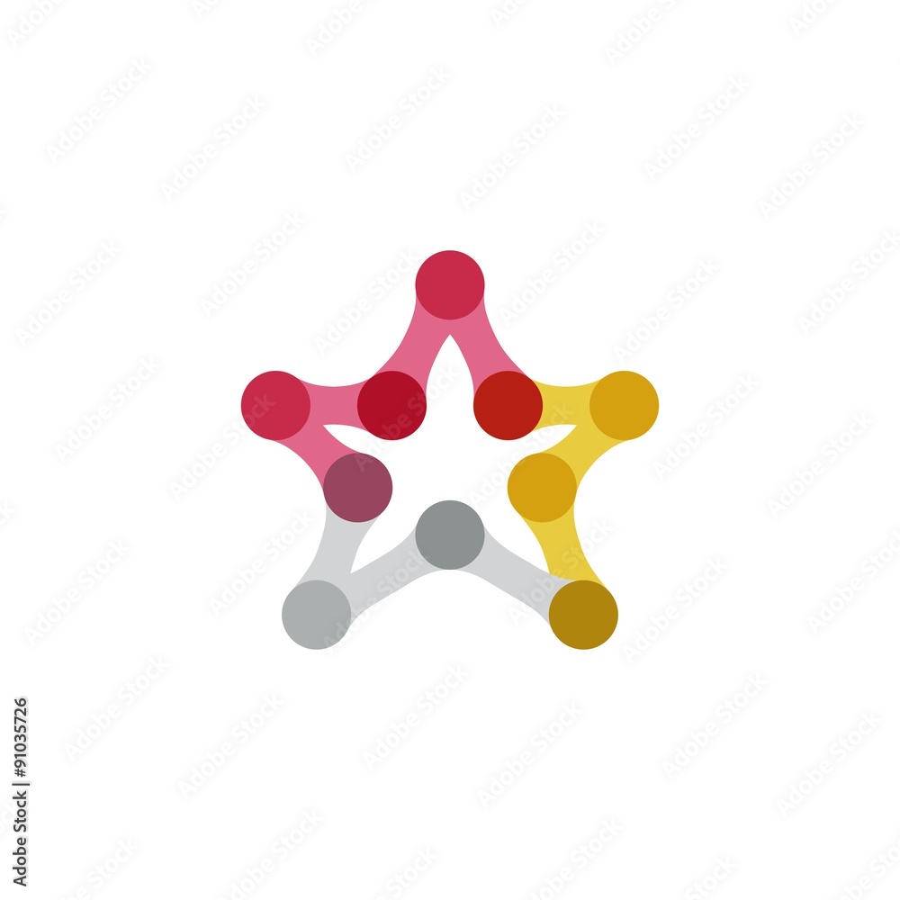 Star Vector Template Stock Vector | Adobe Stock