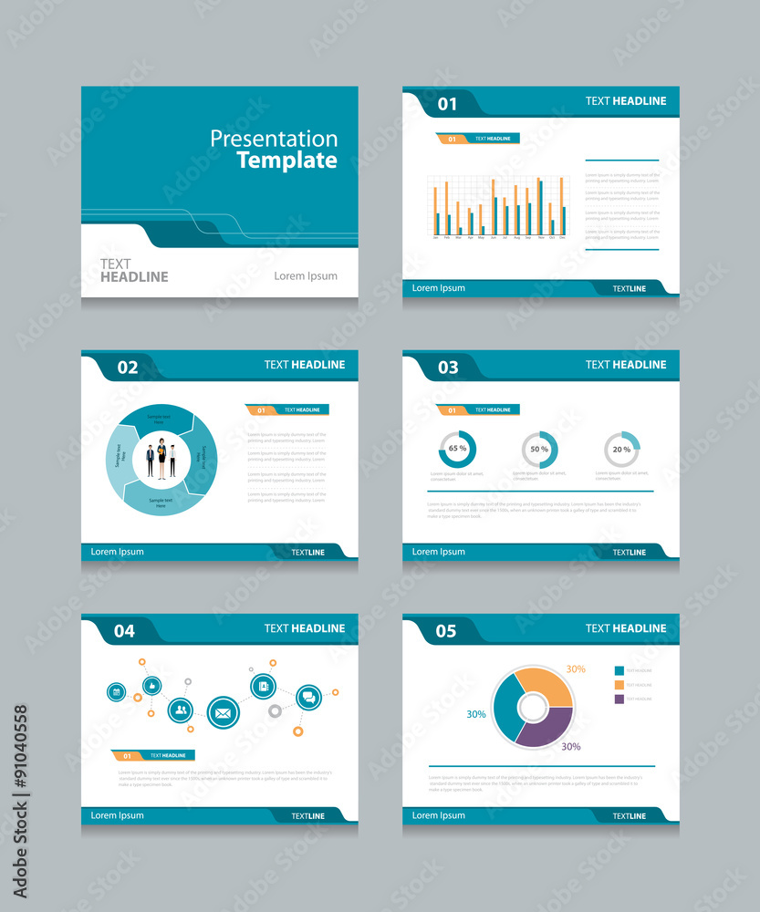 Vector template presentation slides background design.info graphs and ...