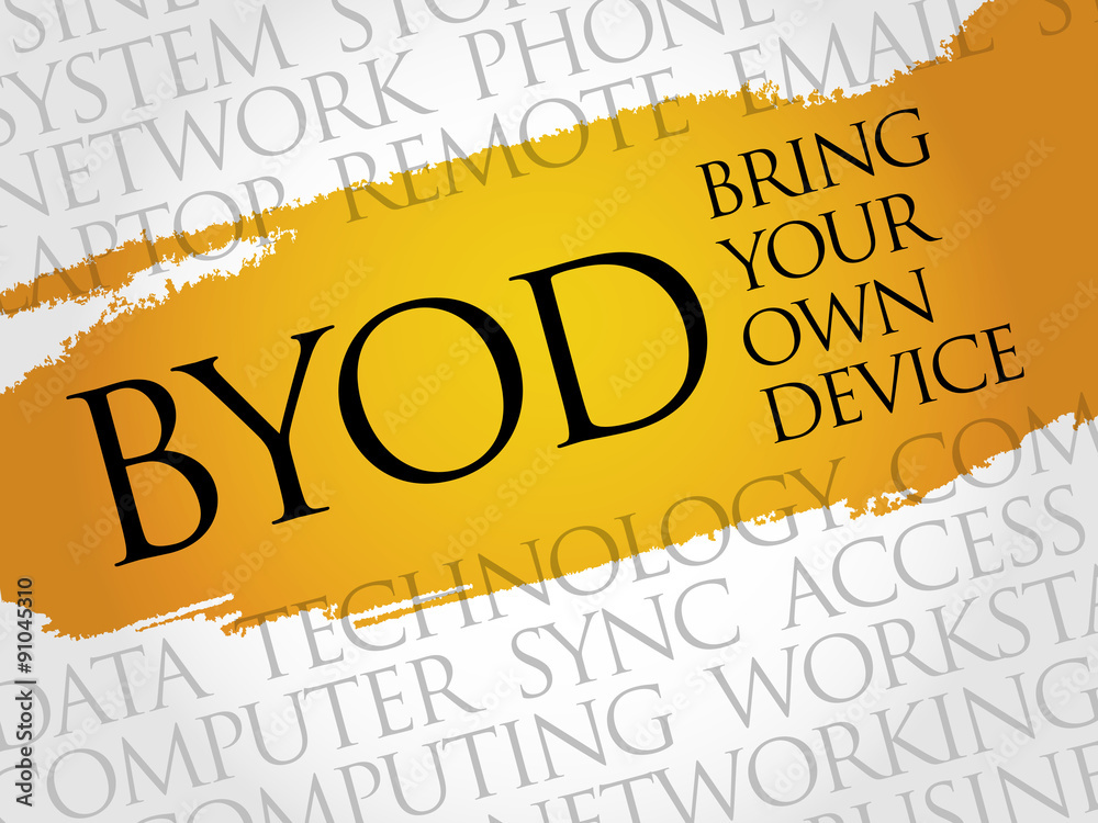 BYOD acronym word cloud concept Stock Vector | Adobe Stock