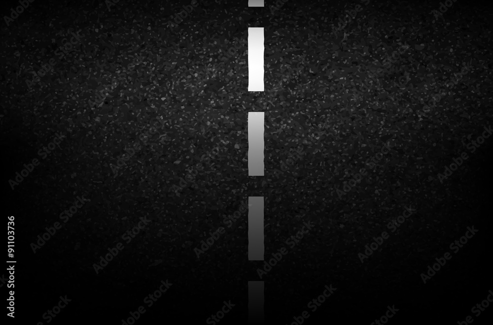Asphalt texture with road markings background, illustration vect Stock ...