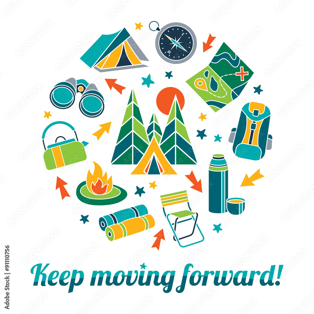 Keep moving forward Stock Vector | Adobe Stock