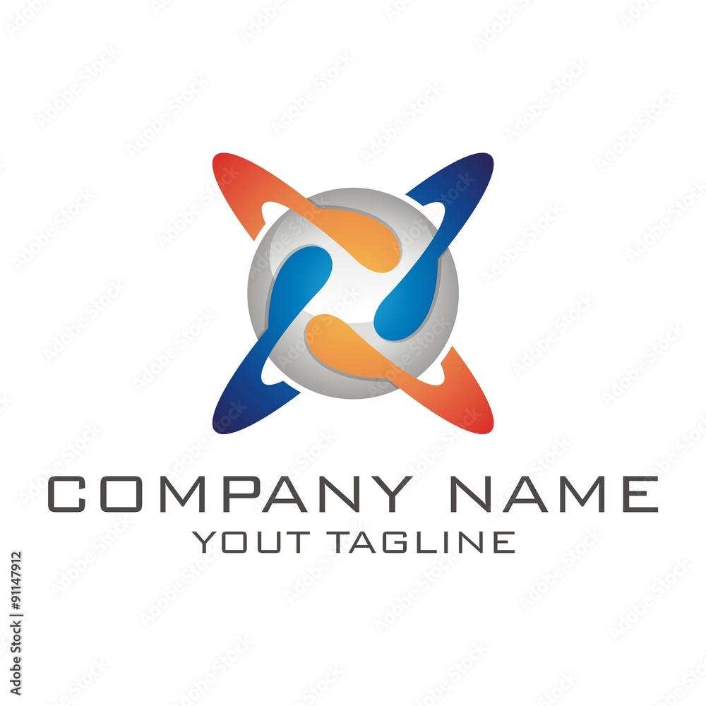 Galaxy Logo. Abstract space illustration. Solar system sign. Galaxy ...