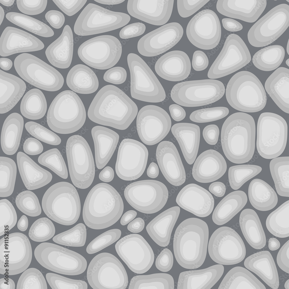 Pebbles seamless pattern.Sand stone seamless background texture. Light ...