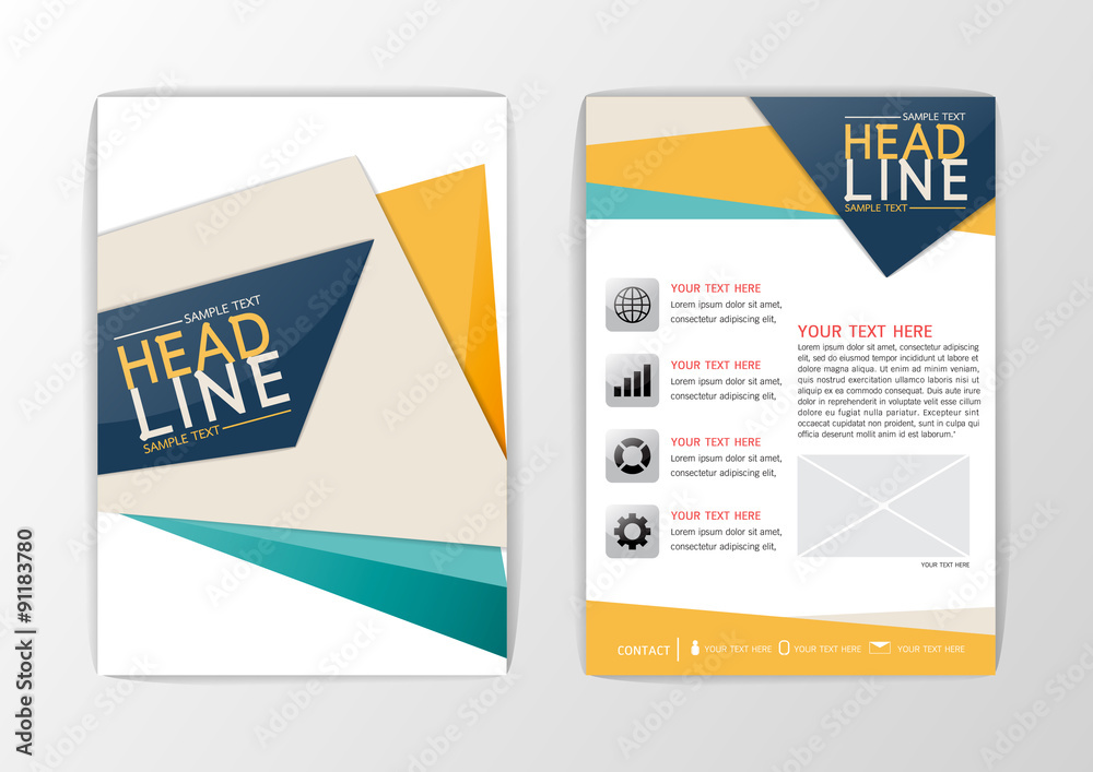 A4 Abstract background Cover design, business brochure set Stock Vector ...