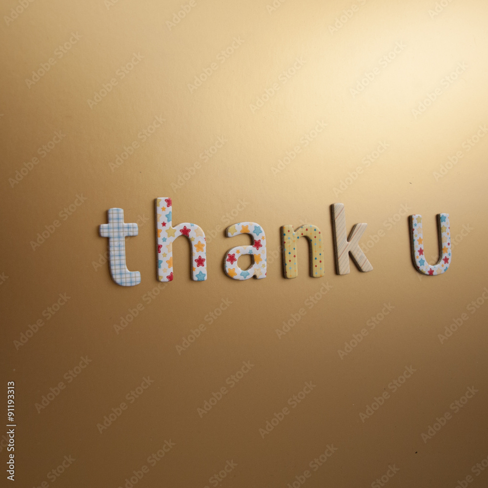 thank U Stock Photo | Adobe Stock