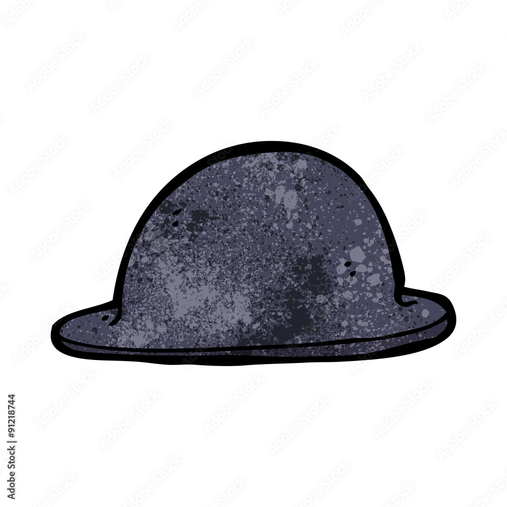 cartoon old bowler hat Stock Vector | Adobe Stock