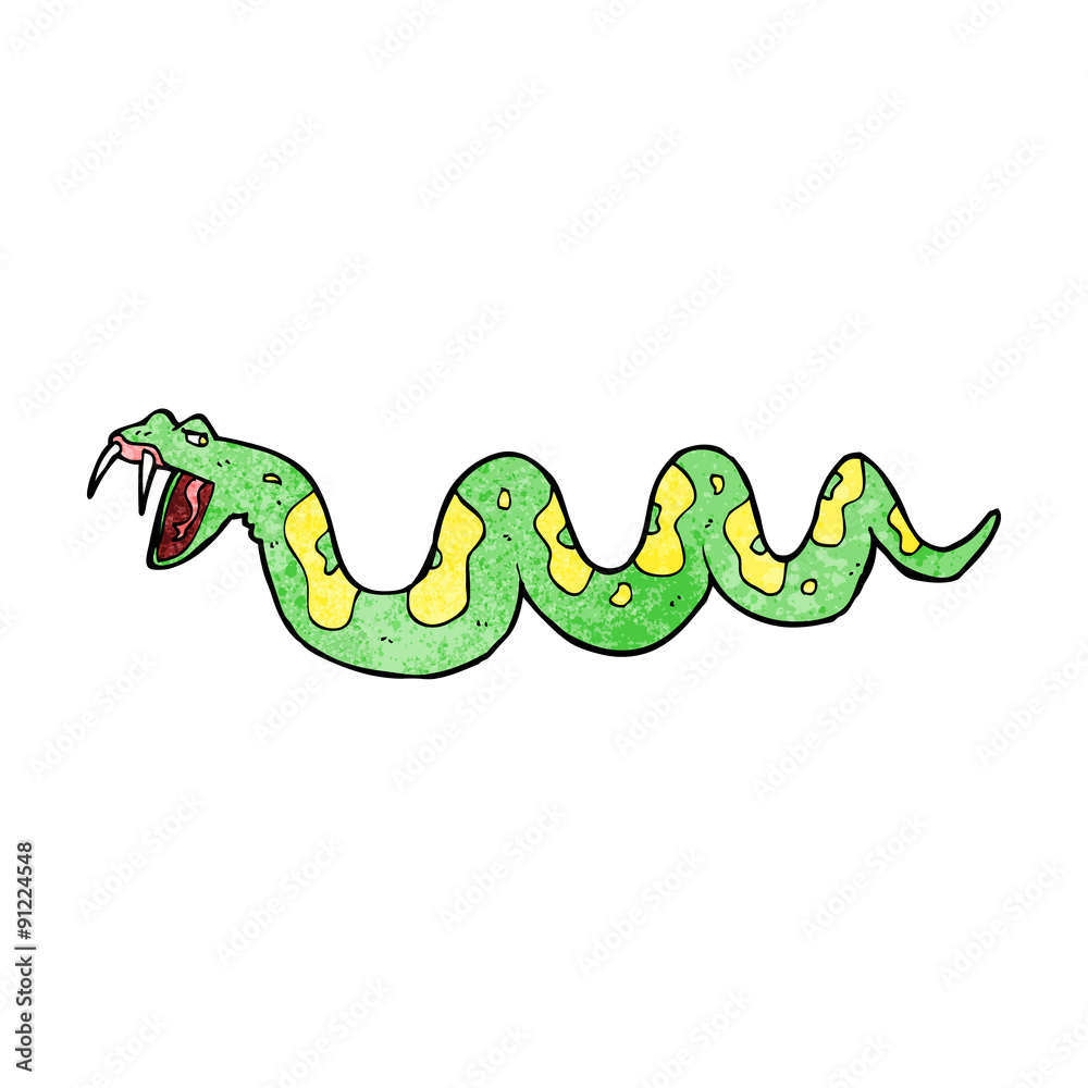 cartoon poisonous snake Stock Vector | Adobe Stock