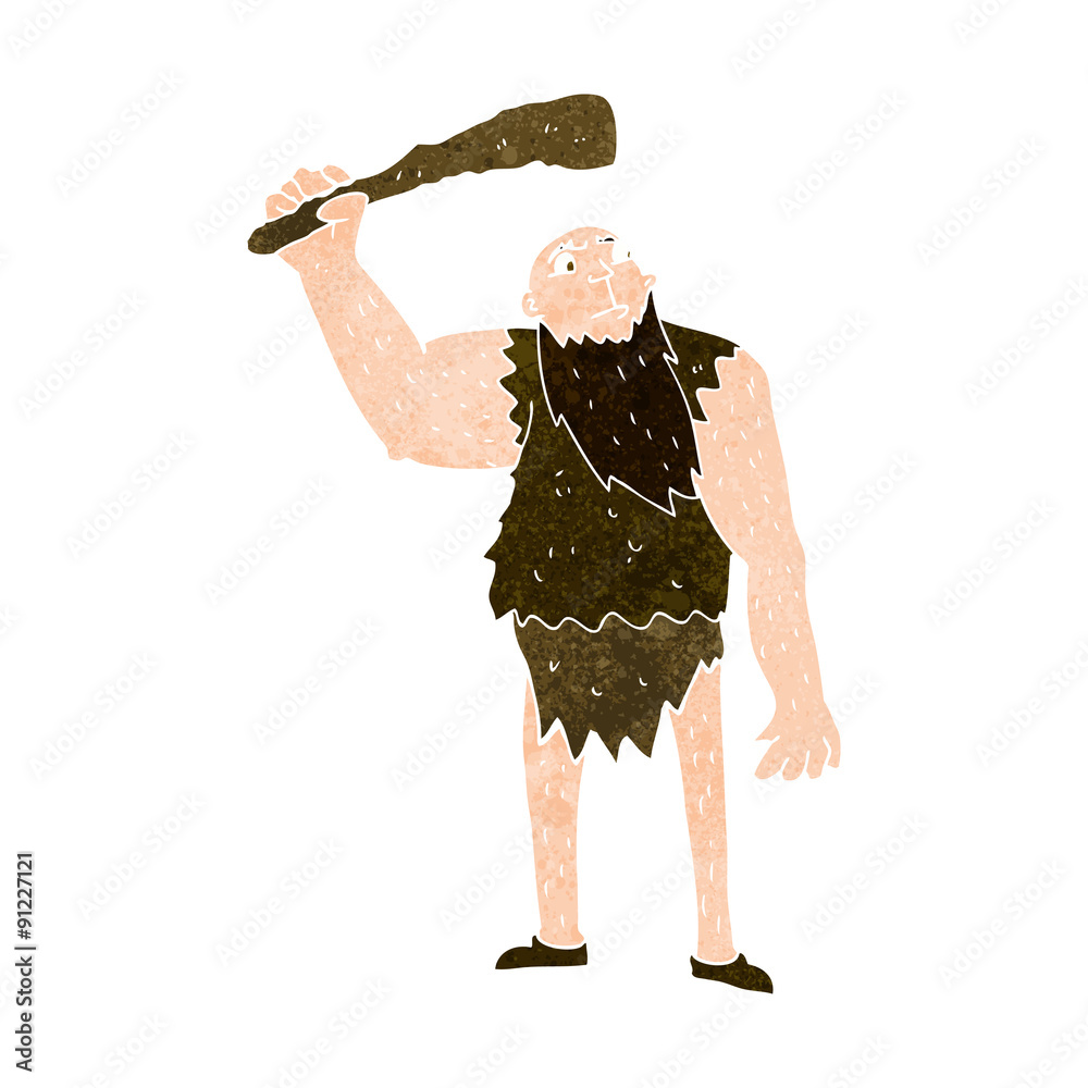 cartoon neanderthal Stock Vector | Adobe Stock