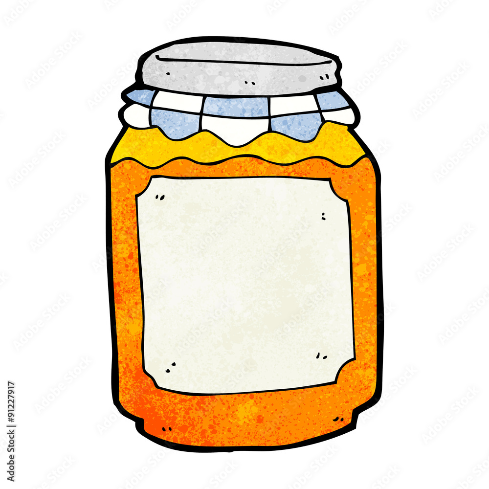 cartoon jar of marmalade Stock Vector | Adobe Stock
