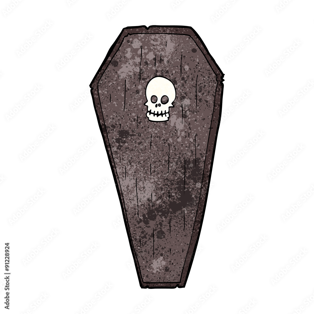spooky cartoon coffin Stock Vector | Adobe Stock