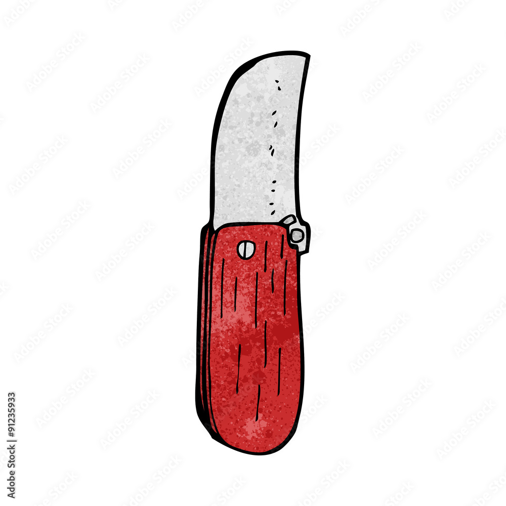 cartoon folding knife Stock Vector | Adobe Stock