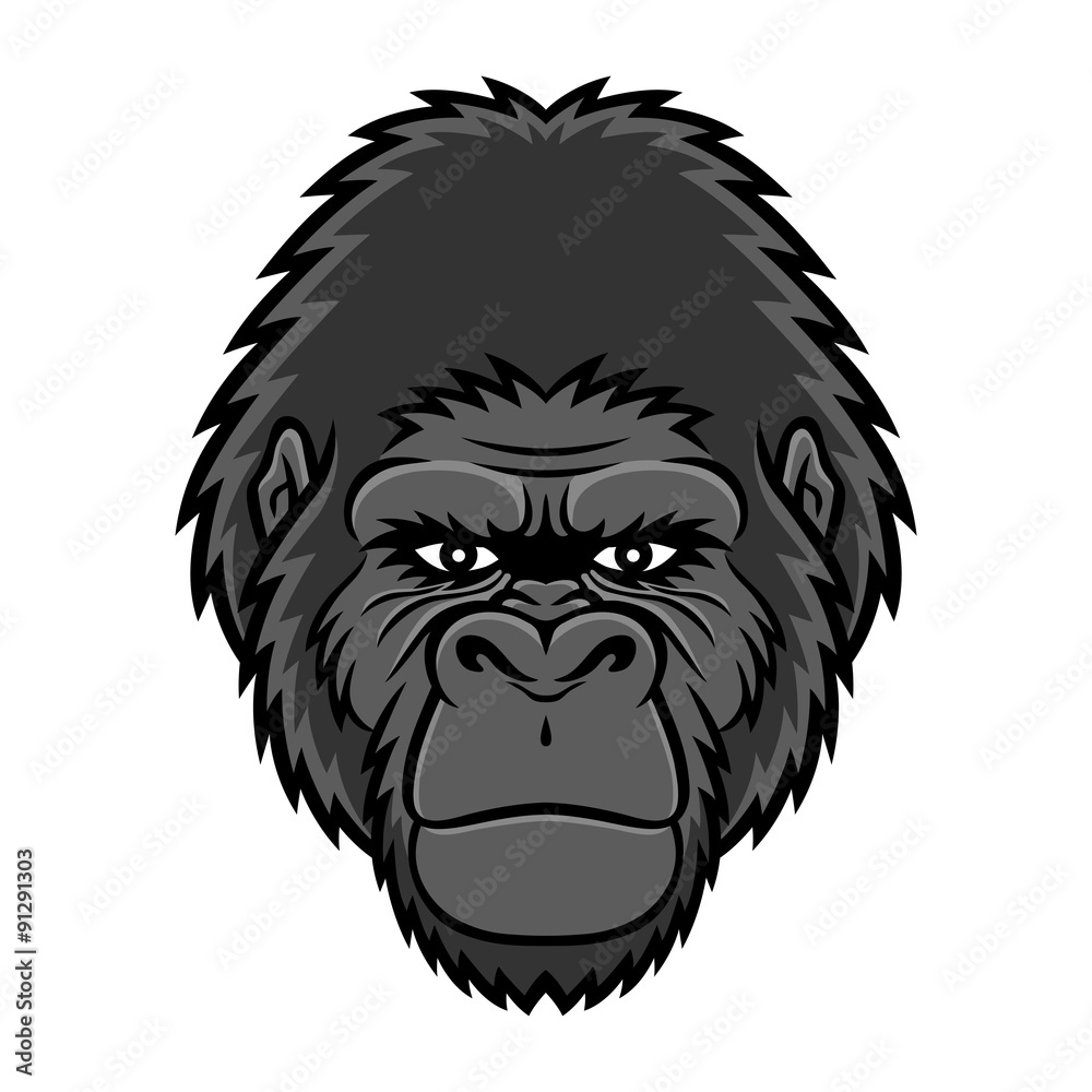 Gorilla Stock Vector | Adobe Stock