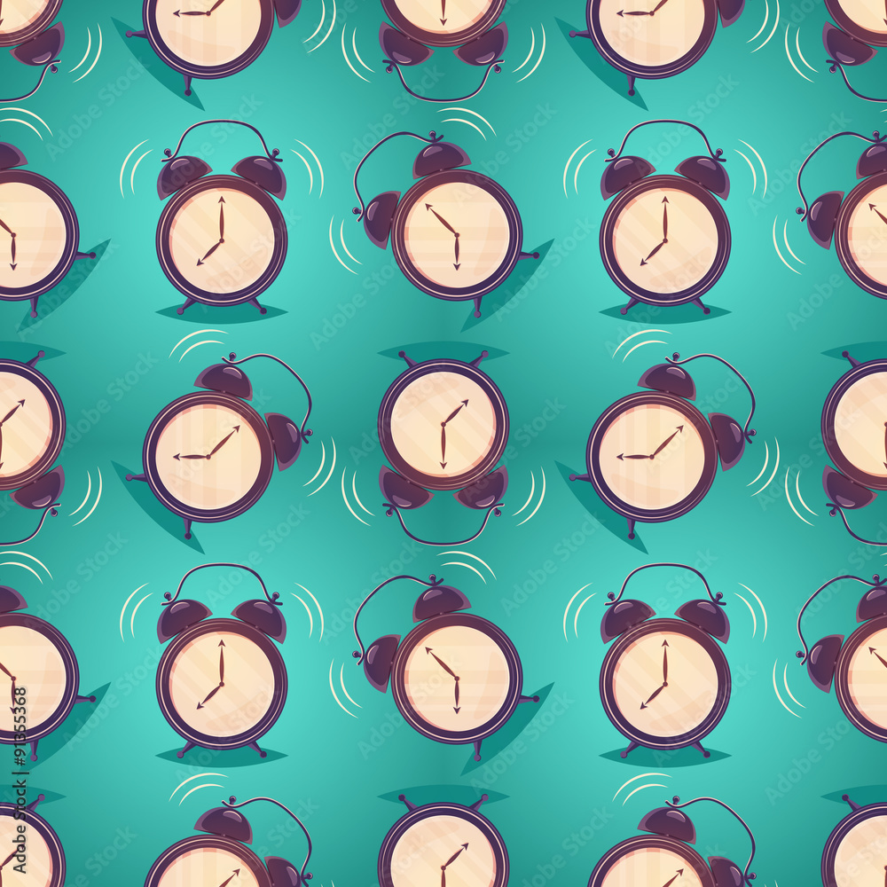 cartoon alarm clock Stock Vector | Adobe Stock