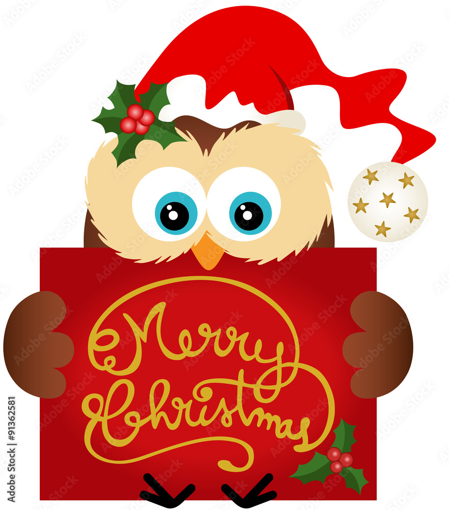 Christmas Owl Clipart