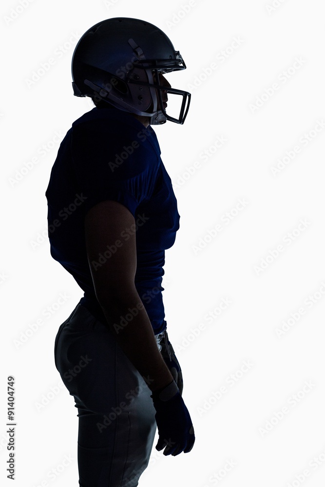 American Football Player Standing