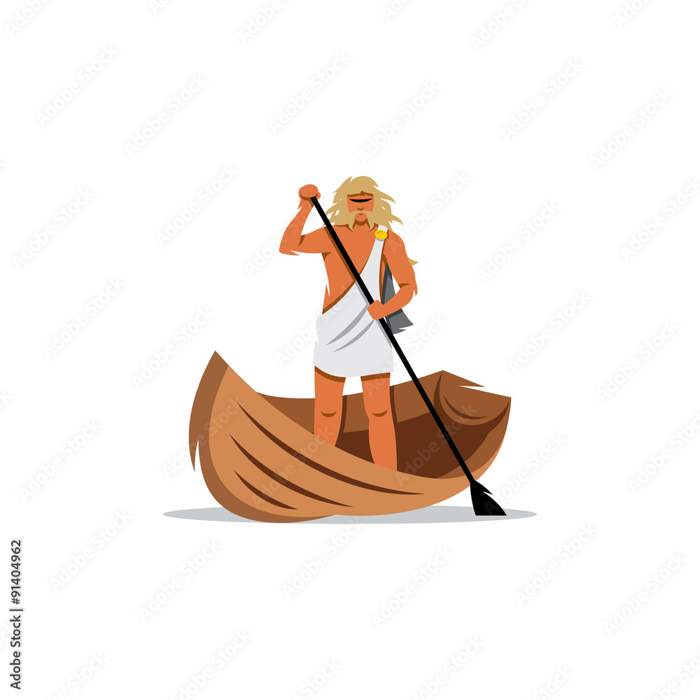 Charon sign. In Greek mythology, carrier souls of the dead across river ...