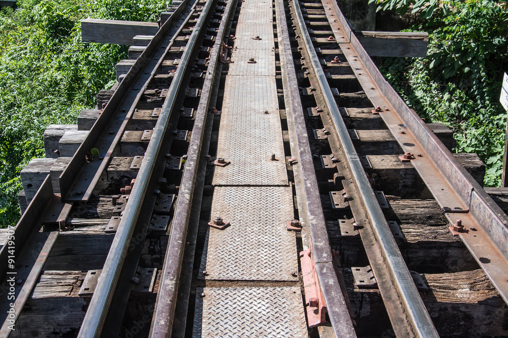 The Death Railway (Thailand-Burma railway) on World War II. Stock Photo ...