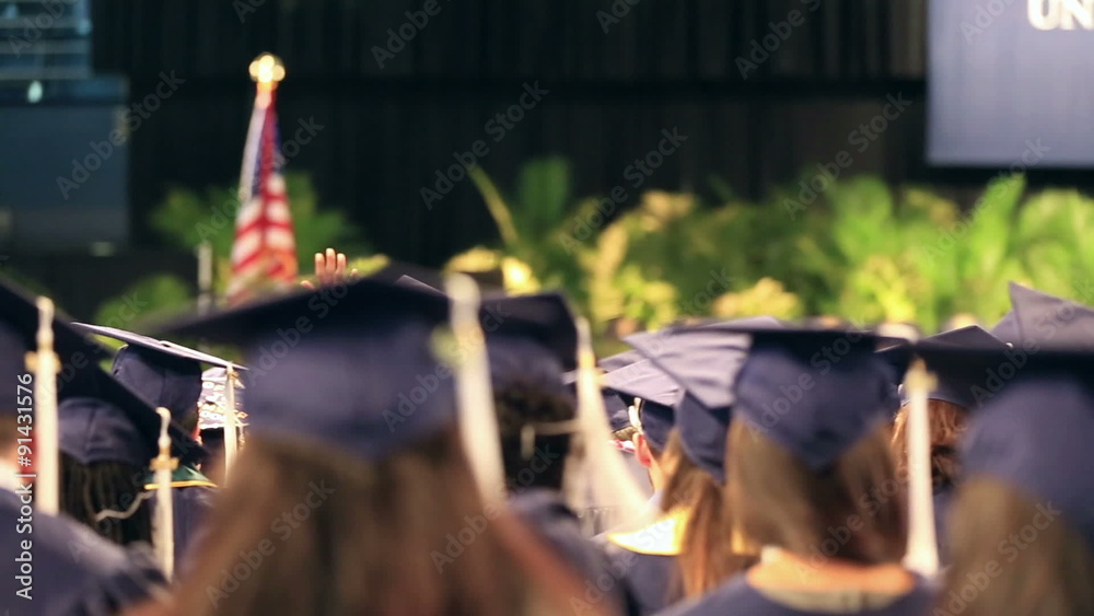 students at graduation Stock Video | Adobe Stock