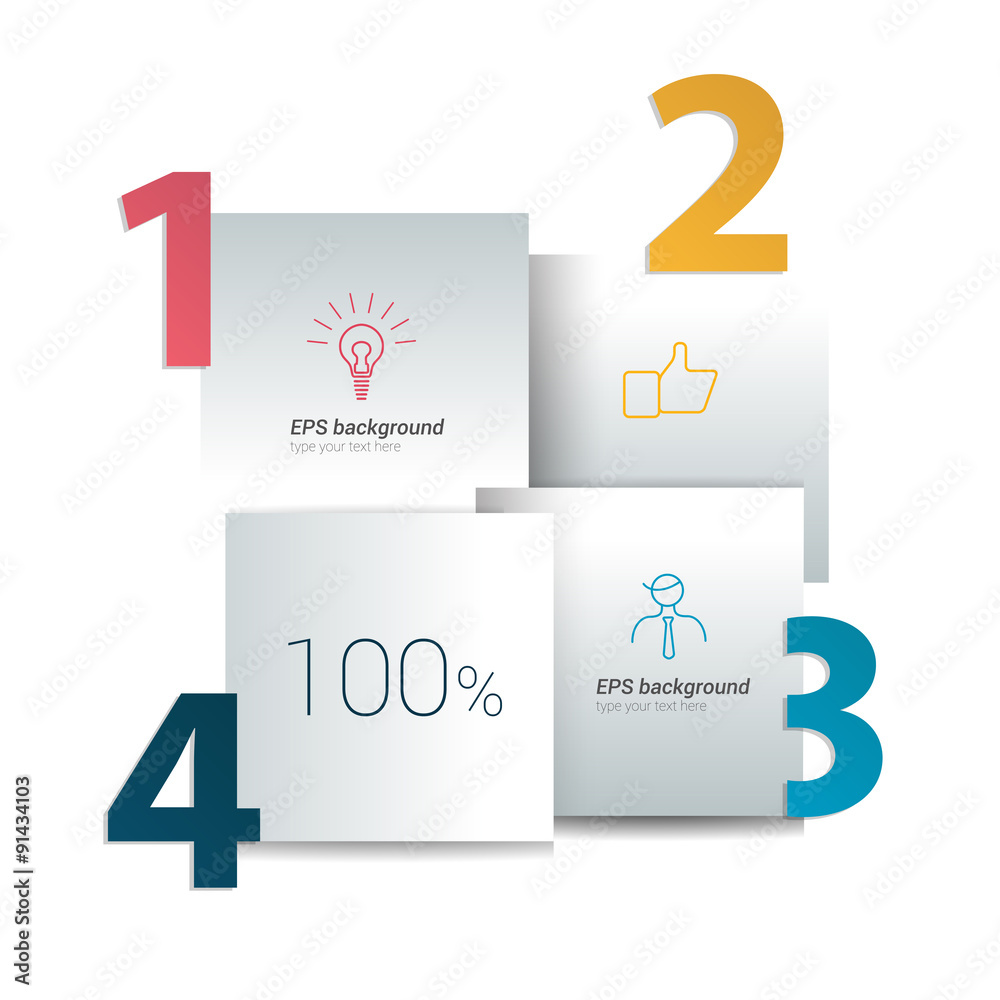 Four steps arrow scheme, chart, diagram, module. Stock Vector | Adobe Stock