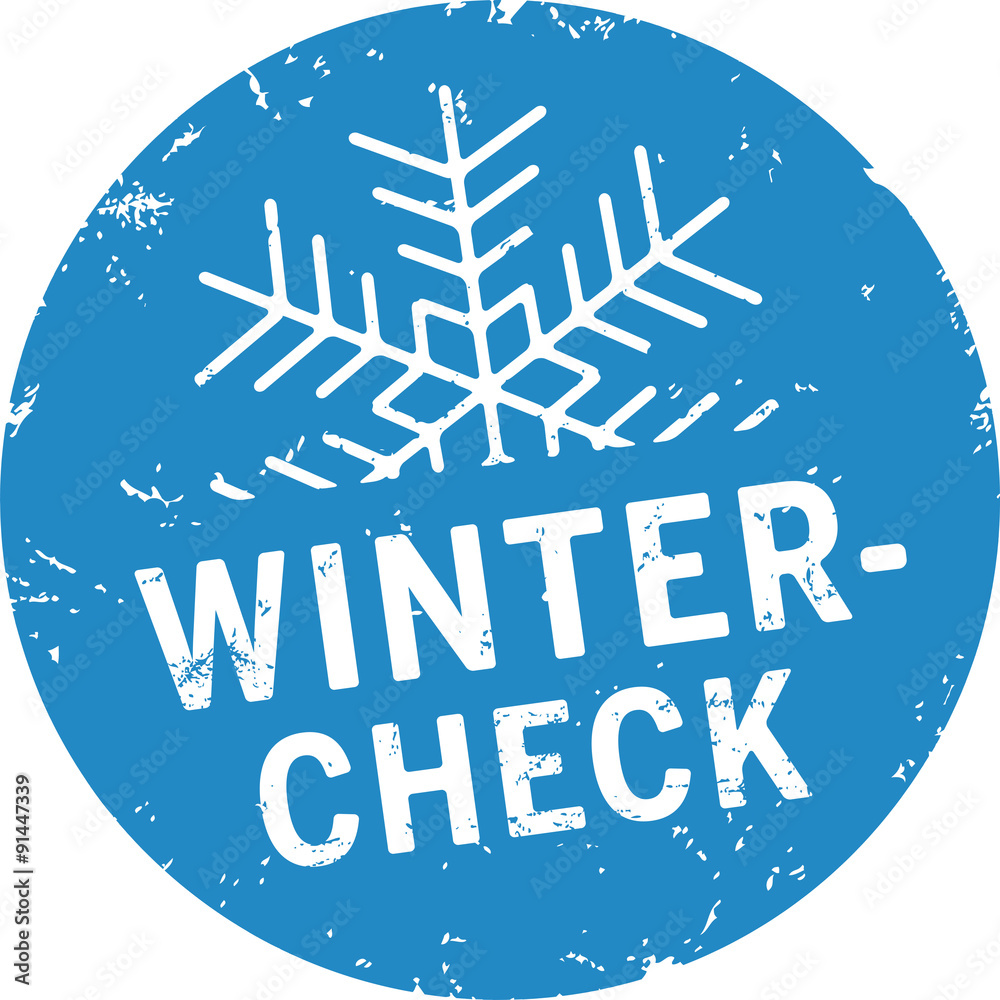 runder Button Wintercheck Stock-Vektorgrafik | Adobe Stock