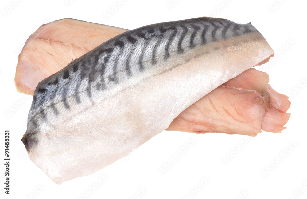 Raw Mackerel Fish Fillets Stock Photo | Adobe Stock