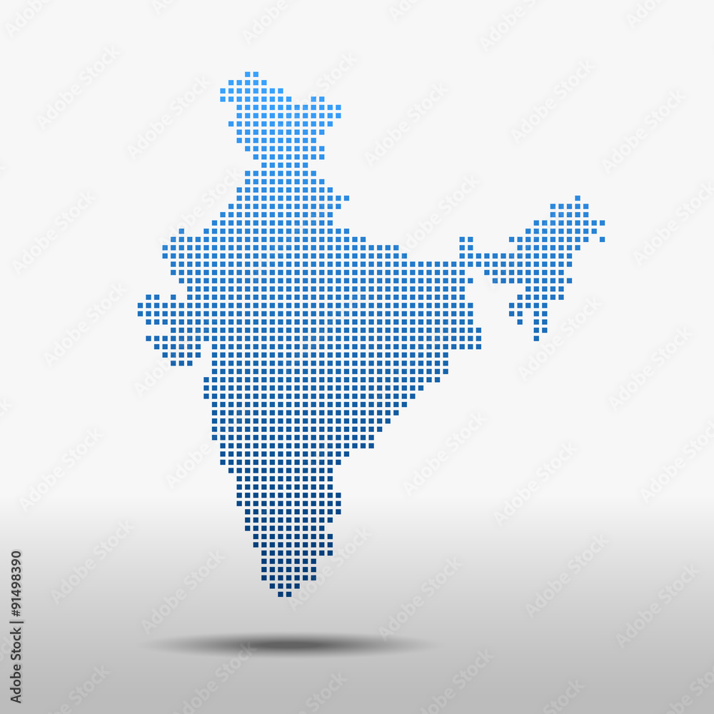 map of India Stock Vector | Adobe Stock