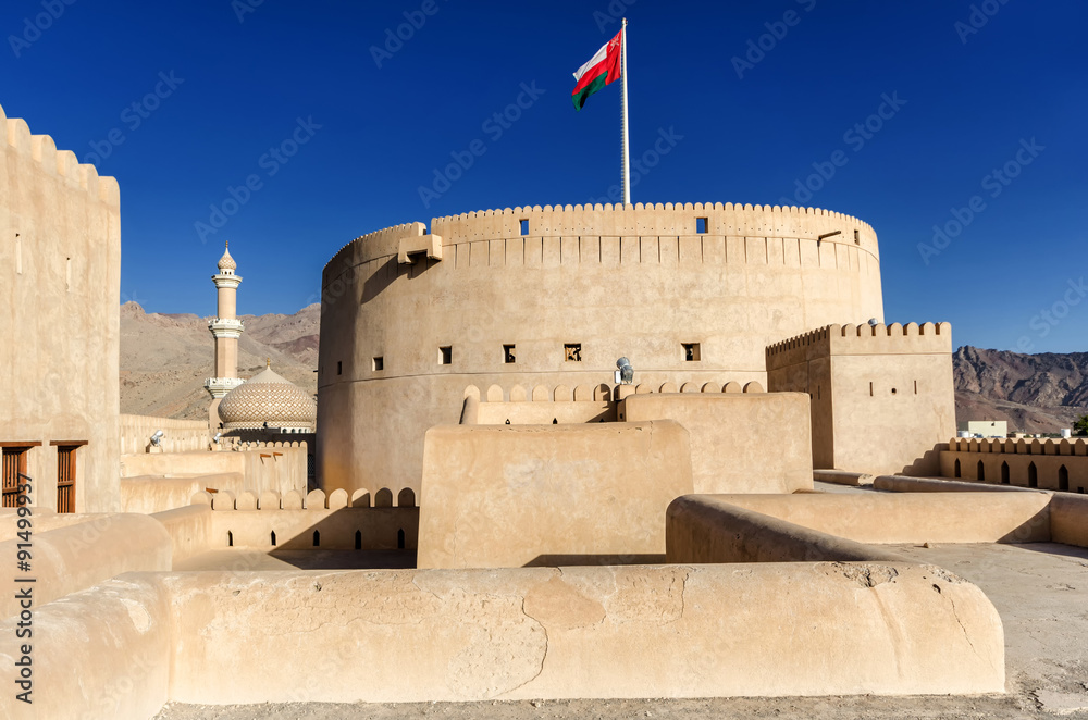 Nizwa Fort / The most popular fort in the Sultanate of Oman Stock Photo ...