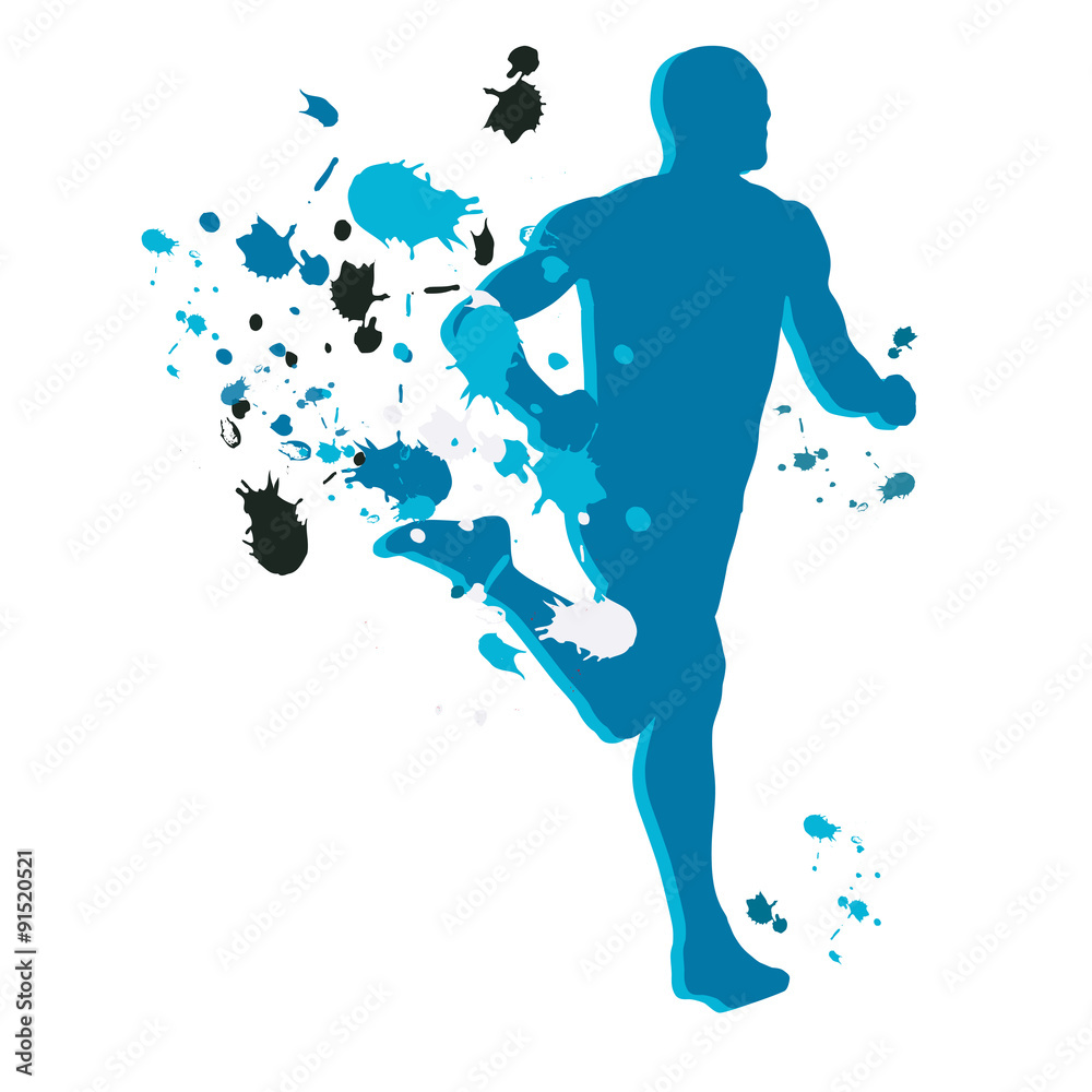 Running figure Stock Vector | Adobe Stock