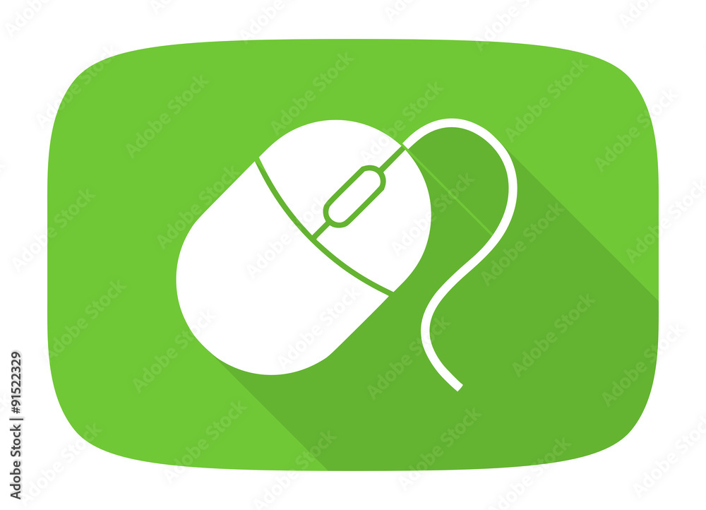 mouse flat design modern icon Stock Illustration | Adobe Stock
