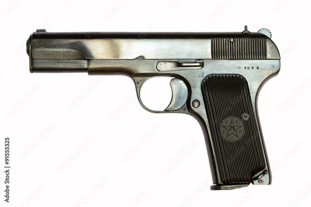 Russian gun "TT" Tula, Tokarev 1941 and 7.62 Stock Photo | Adobe Stock