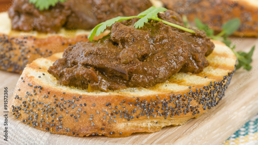 Higados de Pollo - Chicken livers with chorizo & spring onions finished ...