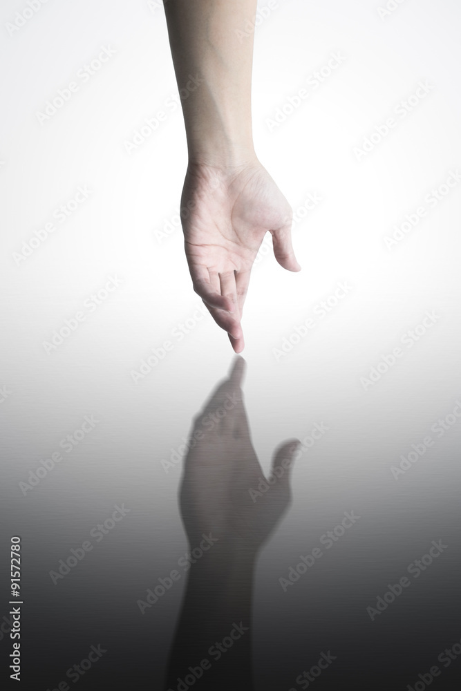 Human Reflection In Water