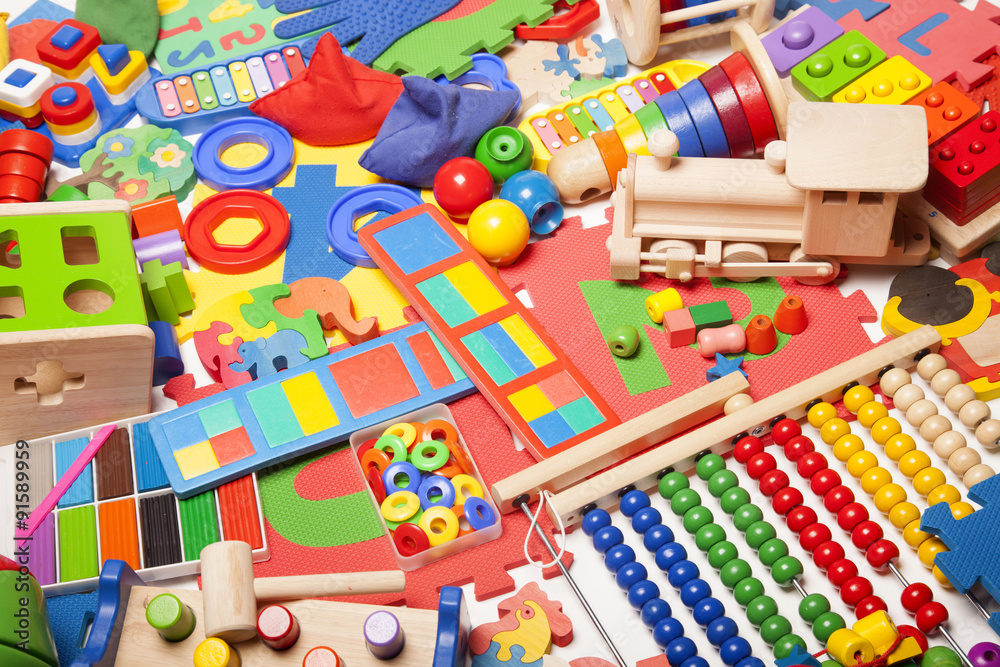 very many toys Stock Photo | Adobe Stock