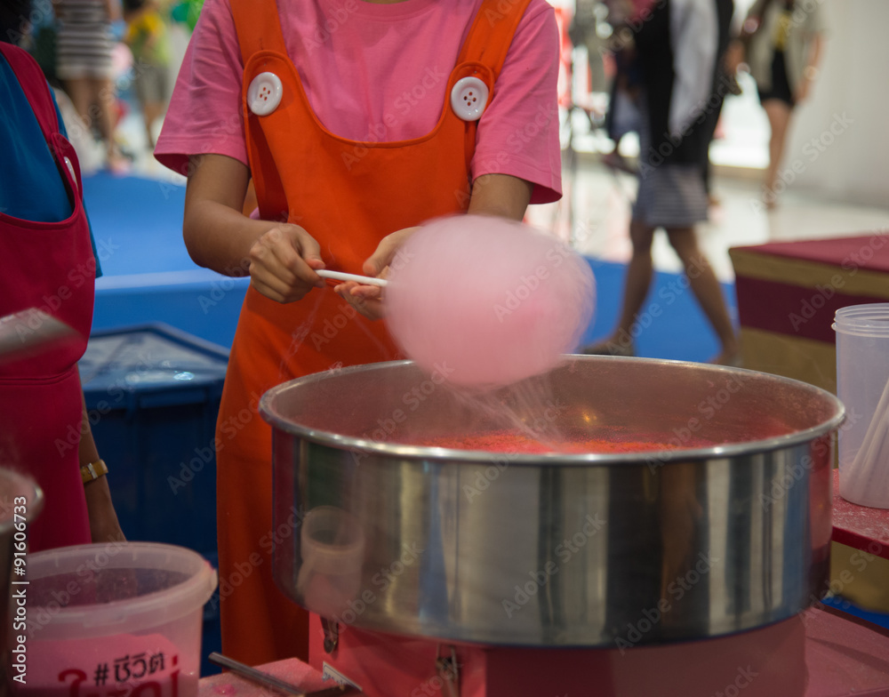 Candy floss machine Stock Photo | Adobe Stock