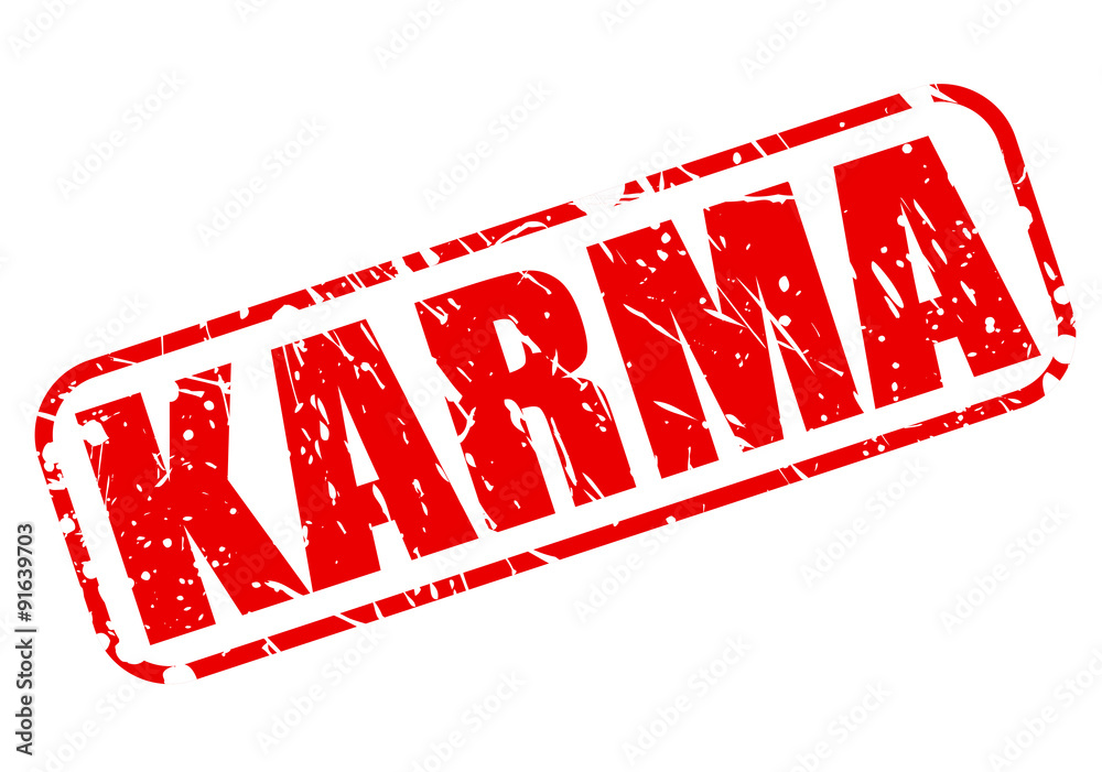 KARMA red stamp text Stock Vector | Adobe Stock