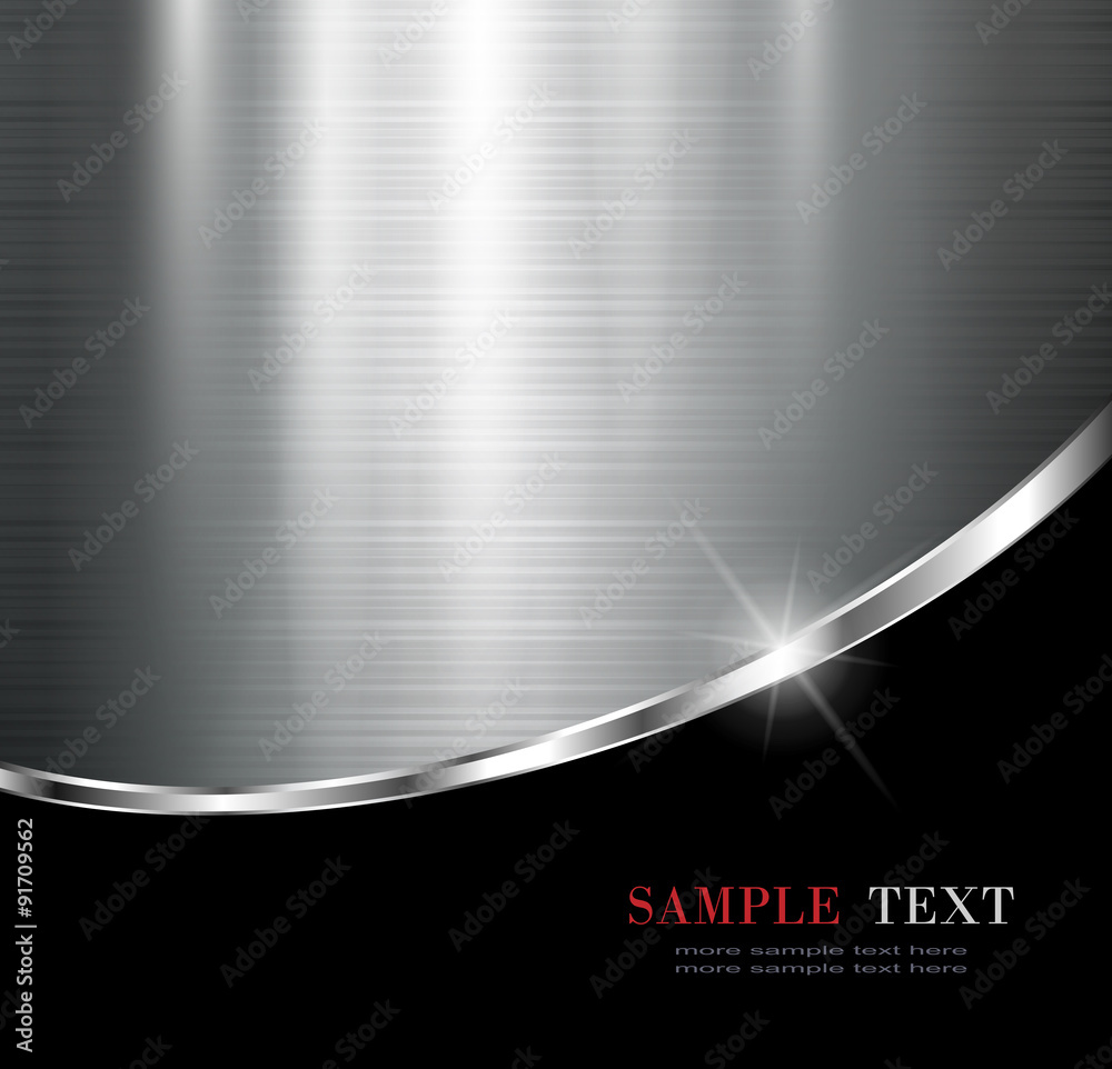 Elegant metallic background, vector design. Stock Vector | Adobe Stock